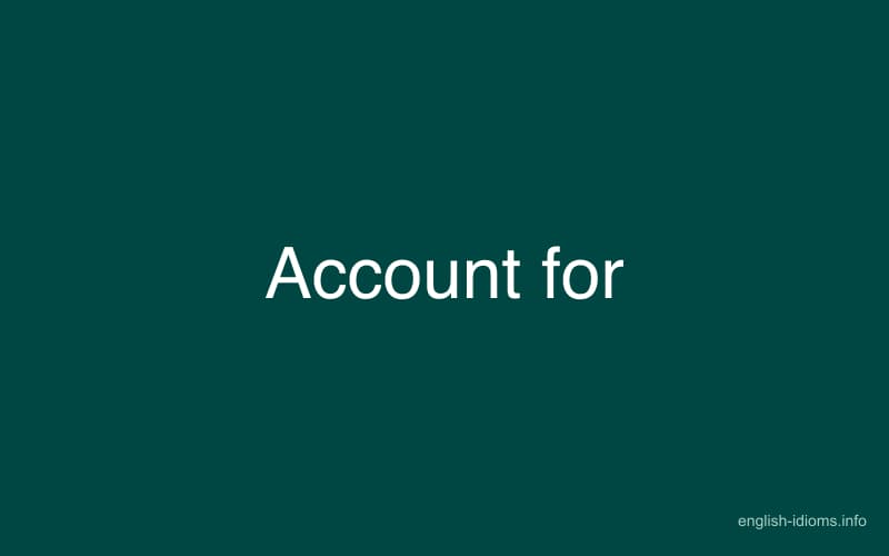 Account for