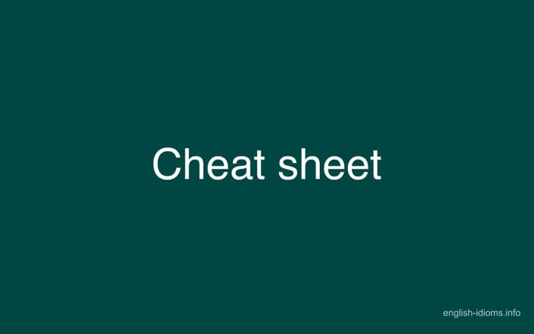 Cheat Sheet