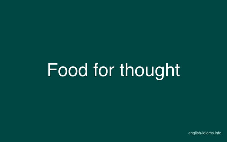 Food for thought