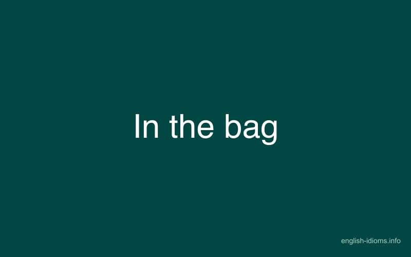 In the bag