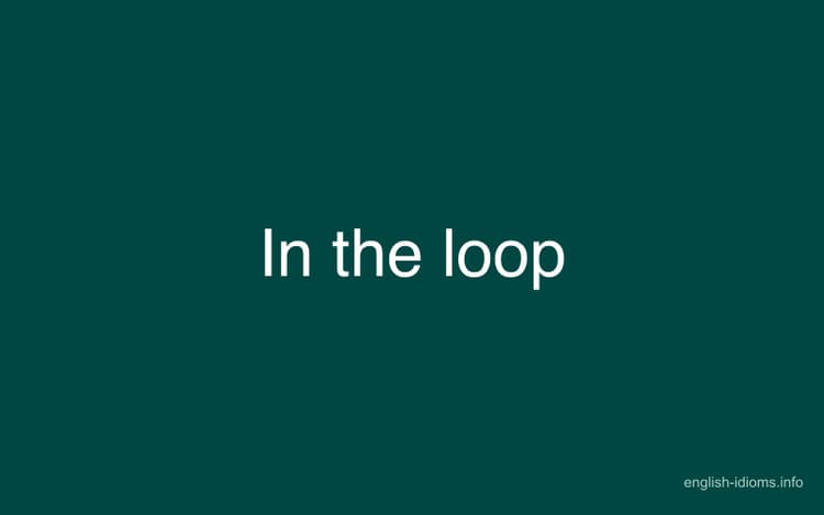 In the loop