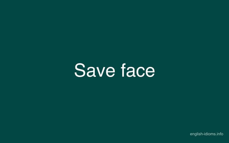 Save face