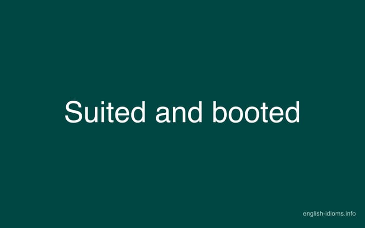 Suited and booted